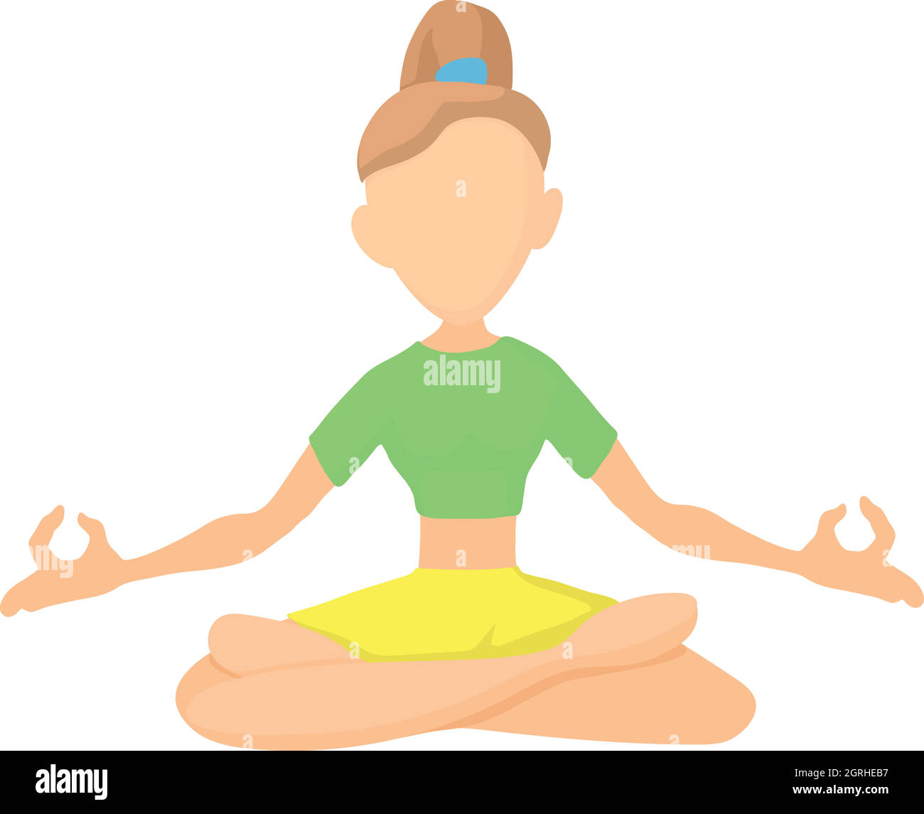 Cartoon yoga hi-res stock photography and images - Alamy