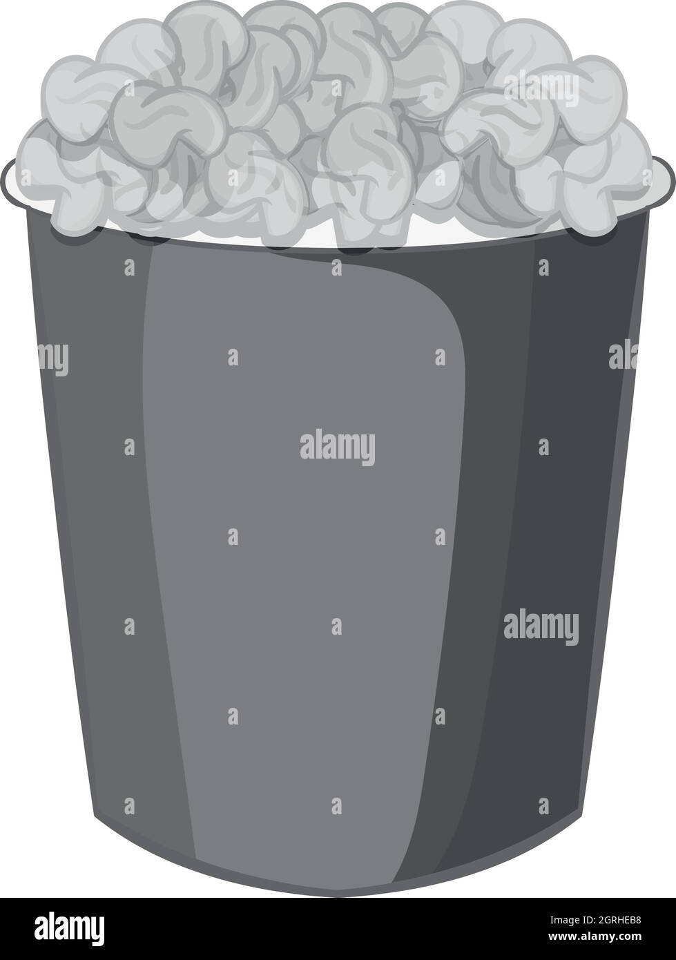 Popcorn icon, black monochrome style Stock Vector Image & Art - Alamy