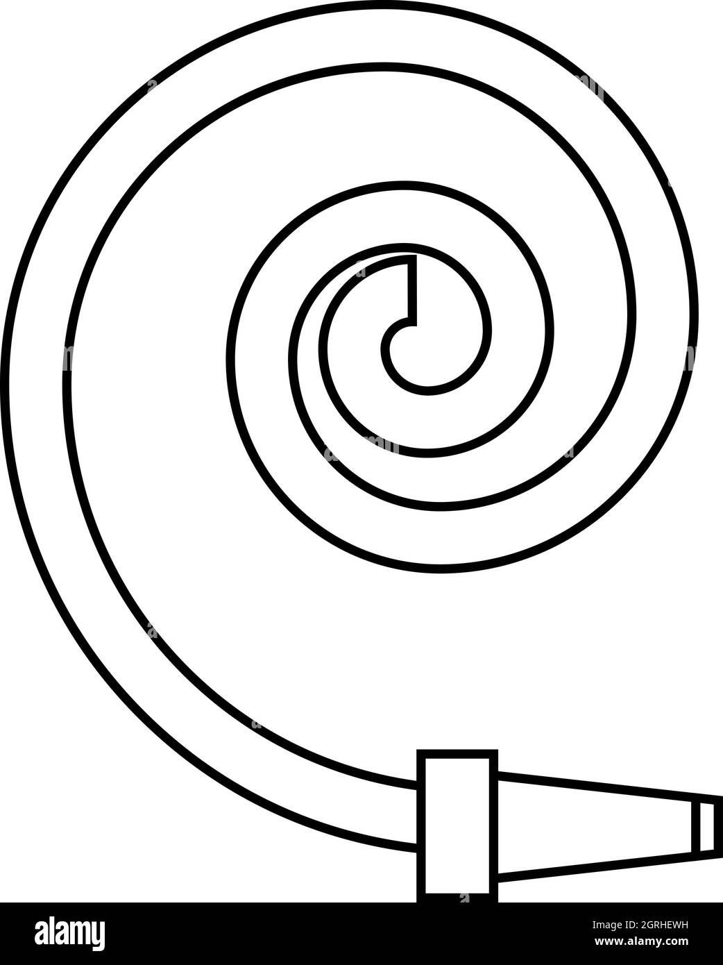 Hose icon, outline style Stock Vector Image & Art - Alamy