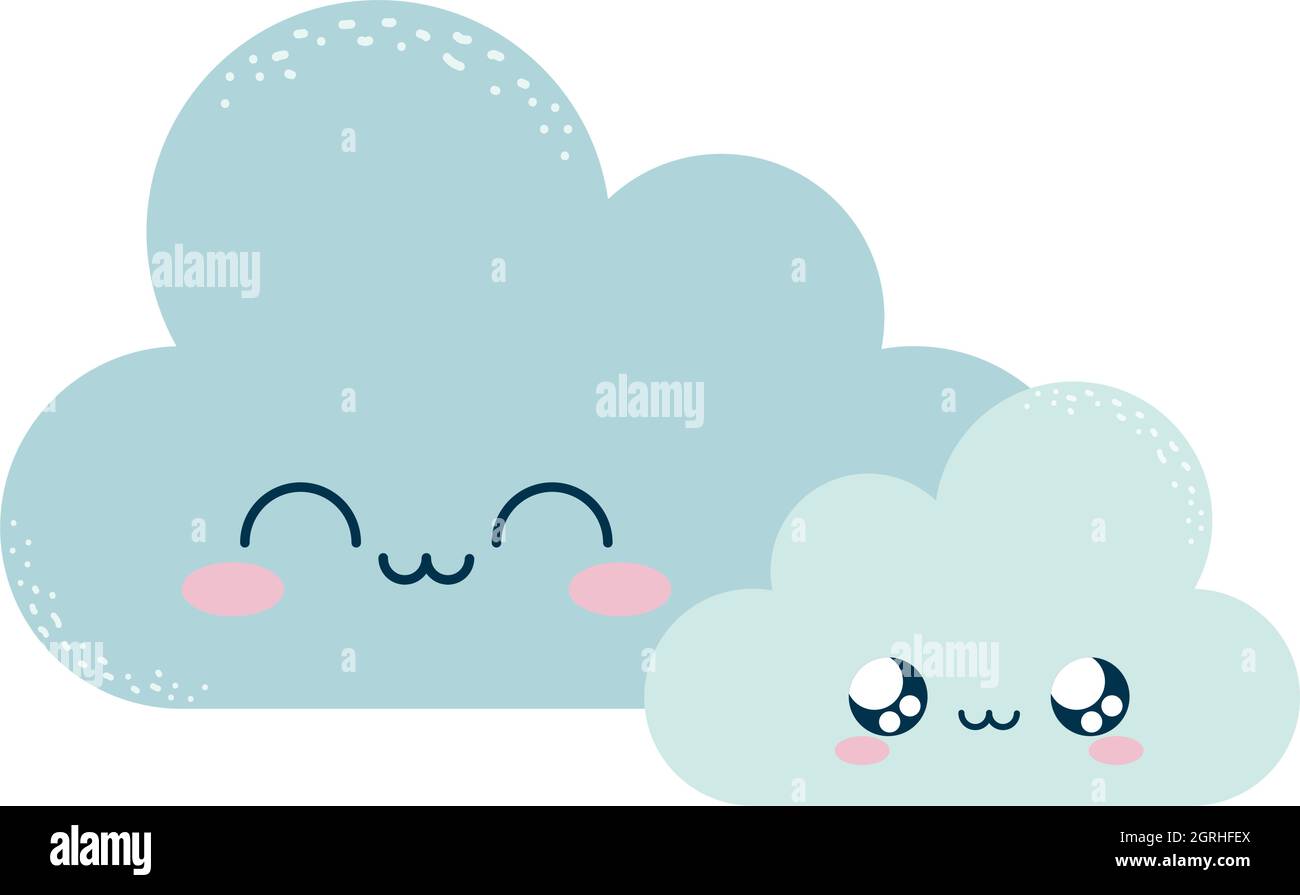 cute baby clouds Stock Vector Image & Art - Alamy