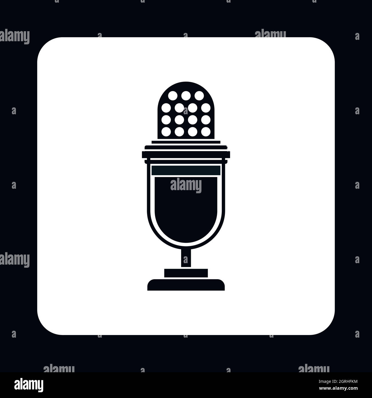 Vintage microphone style Stock Vector Images - Alamy