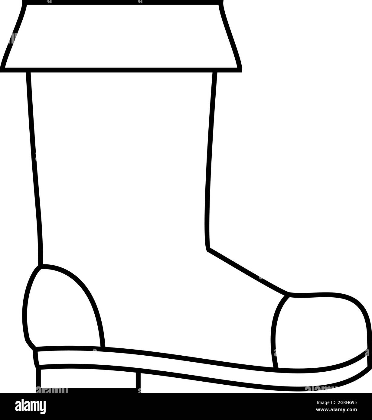 Rubber boot icon, outline style Stock Vector Image & Art - Alamy