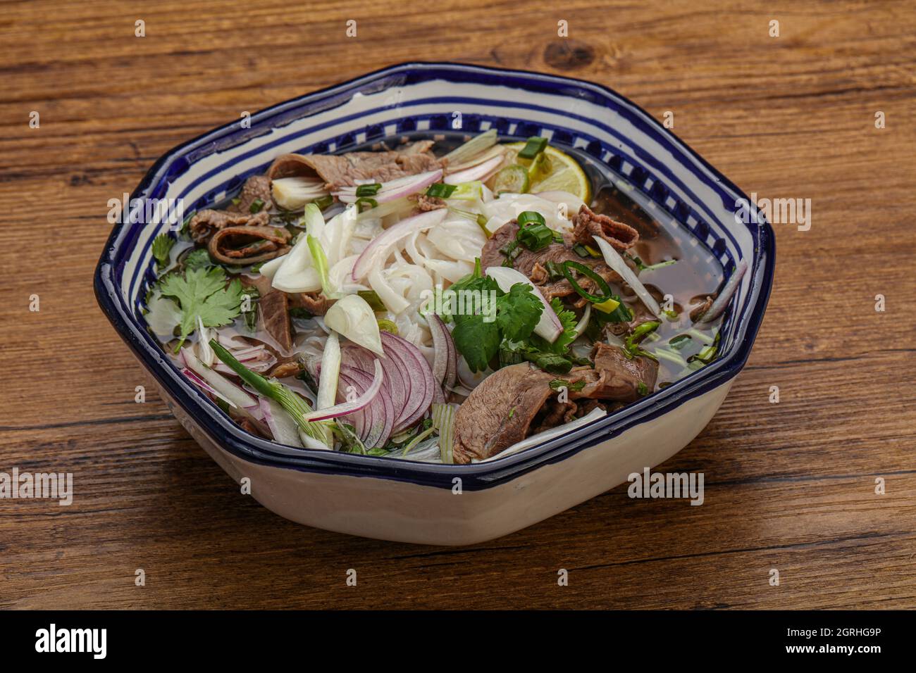 Vietnamese cuisine - beef Pho Bo soup Stock Photo - Alamy