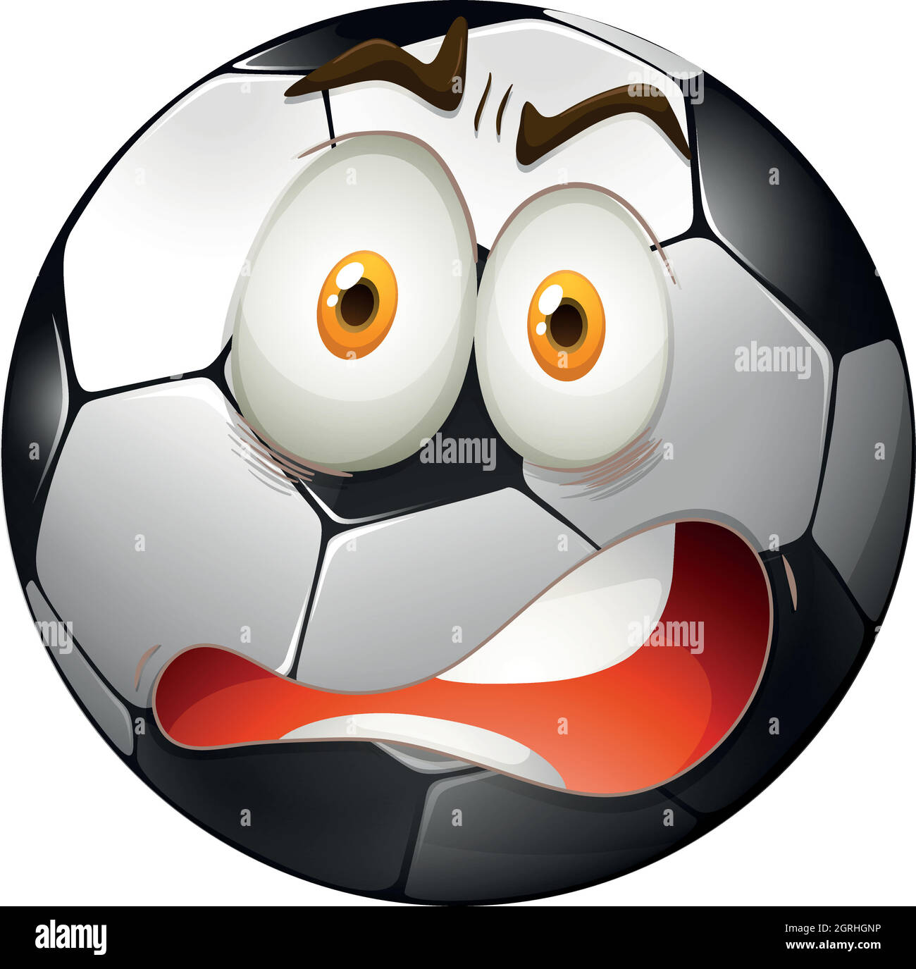 Startled facial expression football Stock Vector Image & Art - Alamy