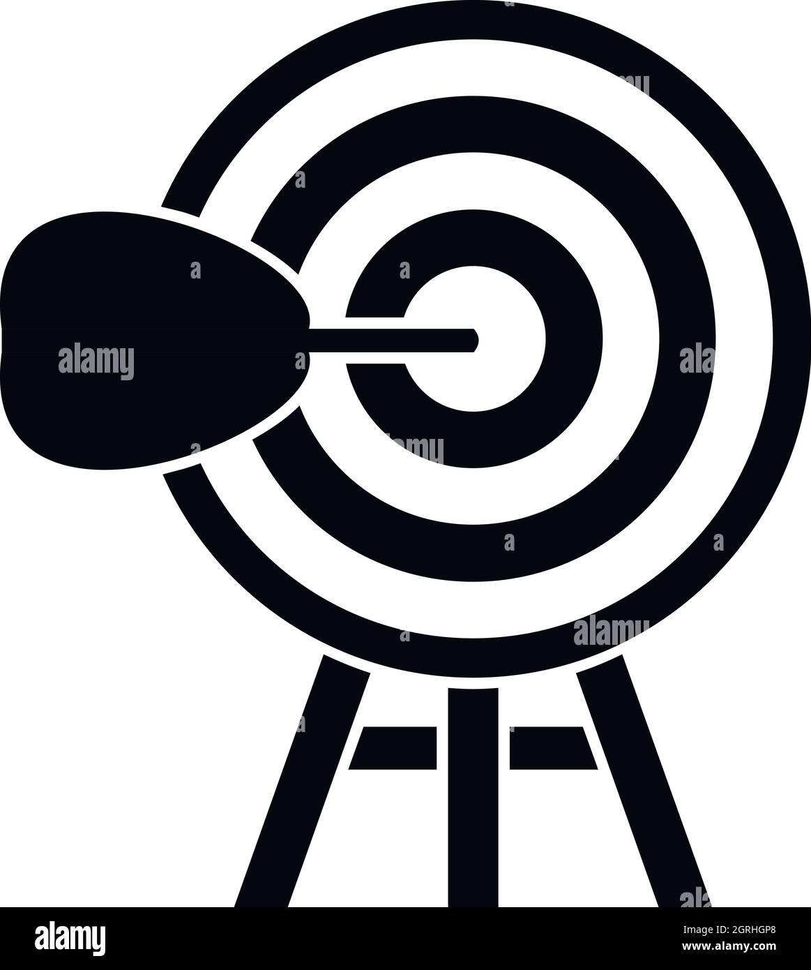 Target icon in simple style Stock Vector Image & Art - Alamy