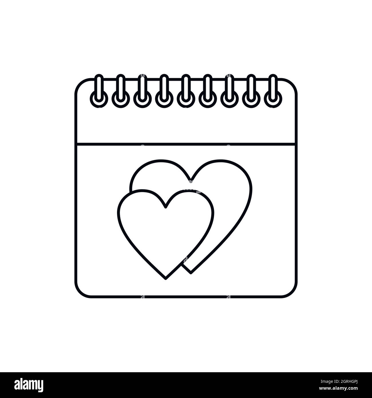 Wedding date day on calendar icon, outline style Stock Vector Image ... Wedding date day on calendar icon, outline style Stock Vector Image ...