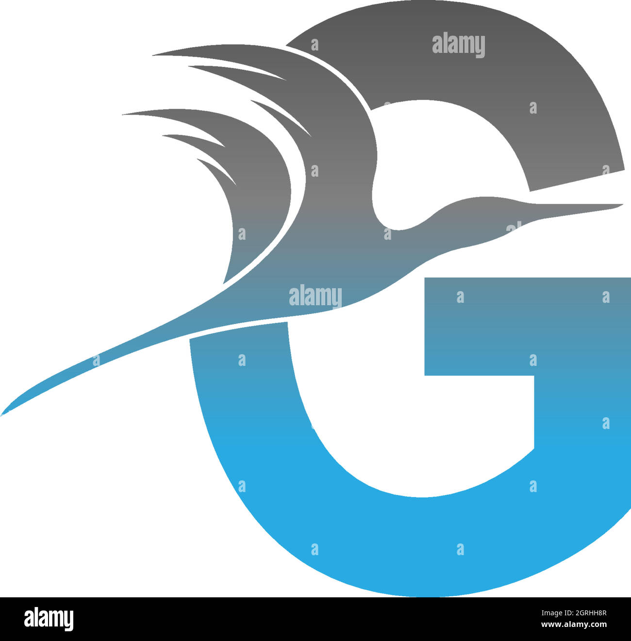 Bird with letter g logo hi-res stock photography and images - Alamy