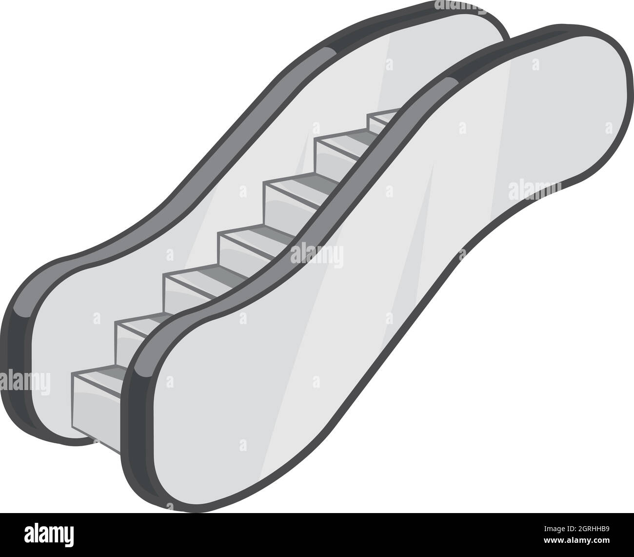 Metro escalator Stock Vector Images - Alamy