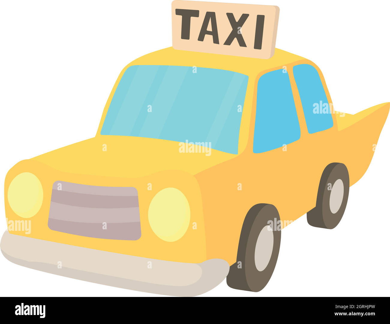 Cartoon taxi driver isolated illustration hi-res stock photography and ...