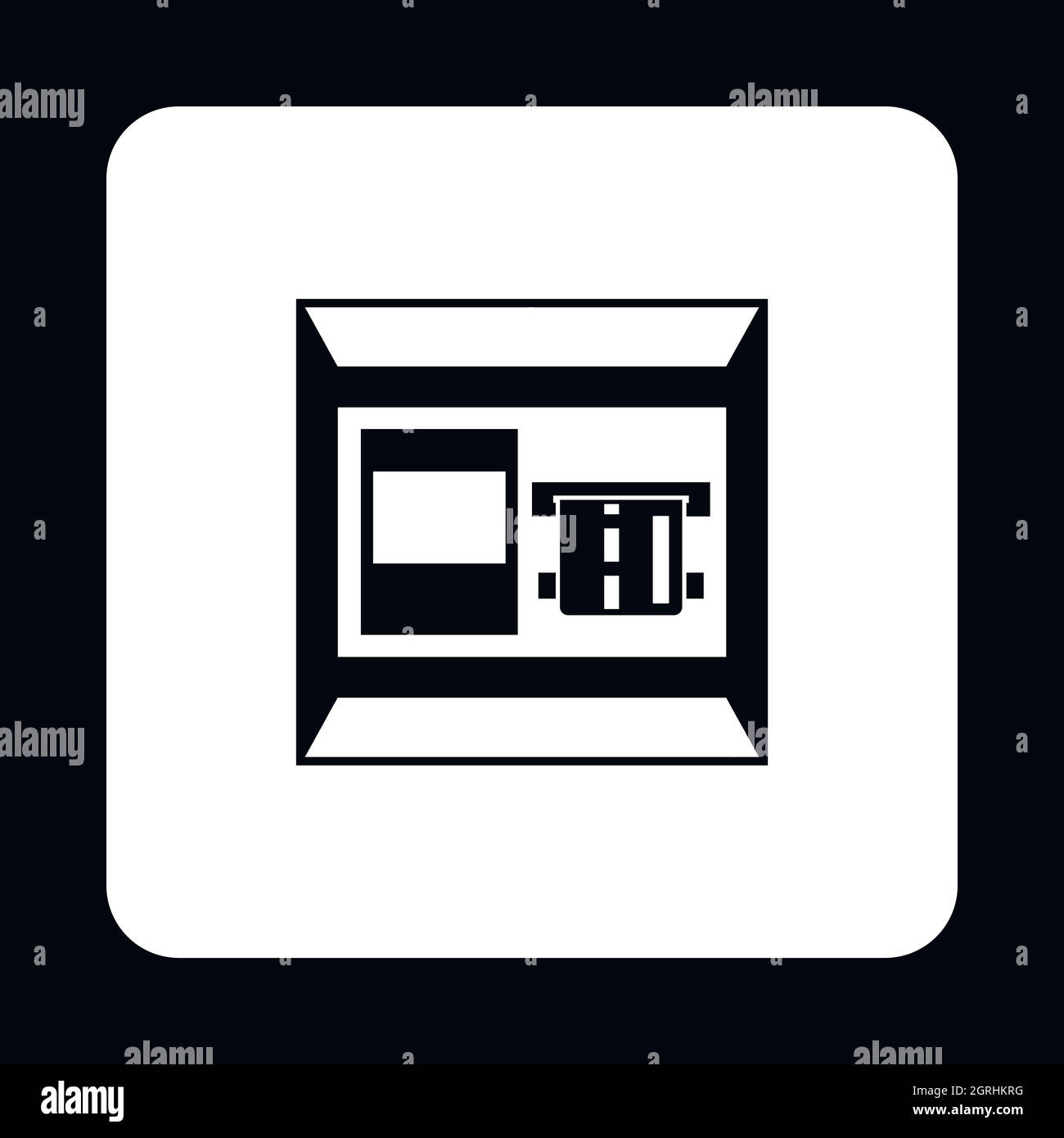 Teller cash machine Stock Vector Images - Alamy