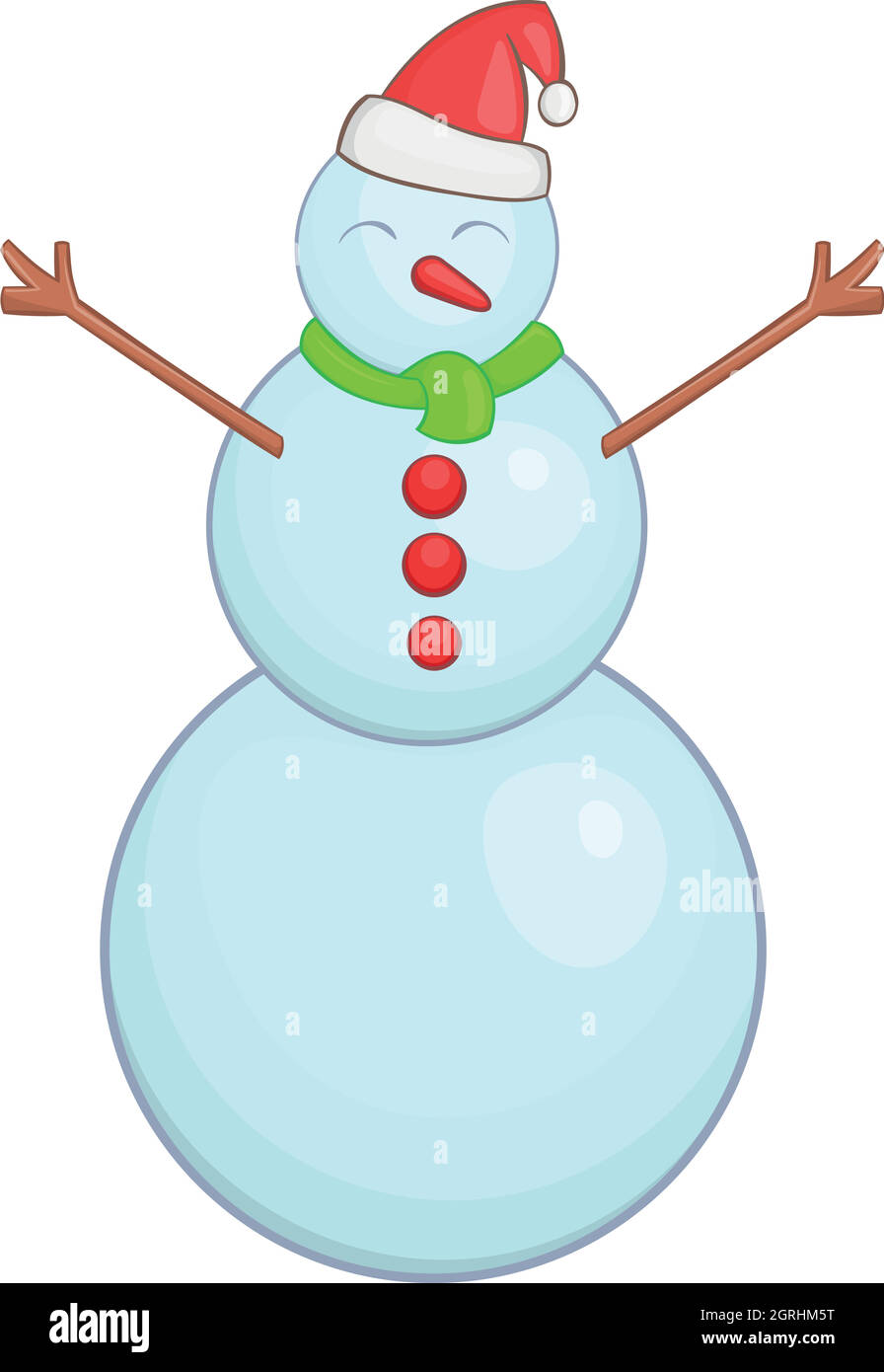 Snowman icon, cartoon style Stock Vector Image & Art - Alamy