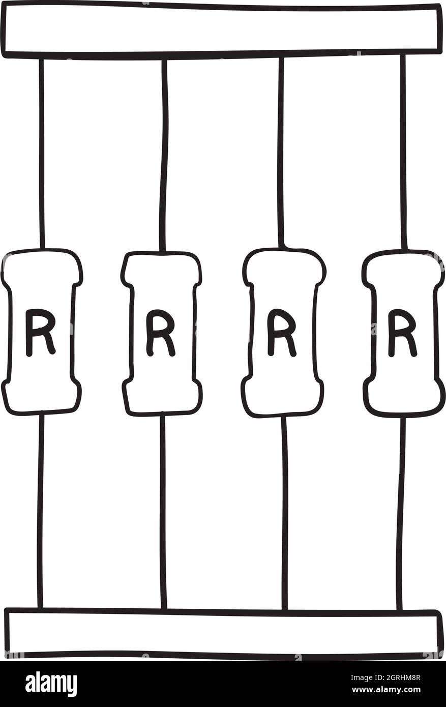 Resistor vector Black and White Stock Photos & Images - Alamy