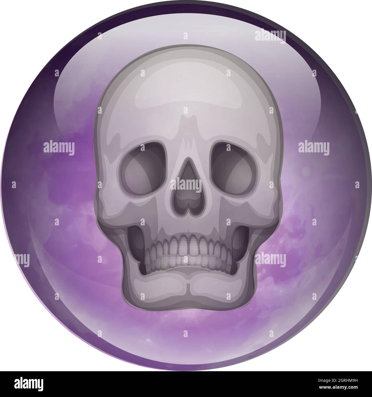 A ball with a skull Stock Vector Image & Art - Alamy