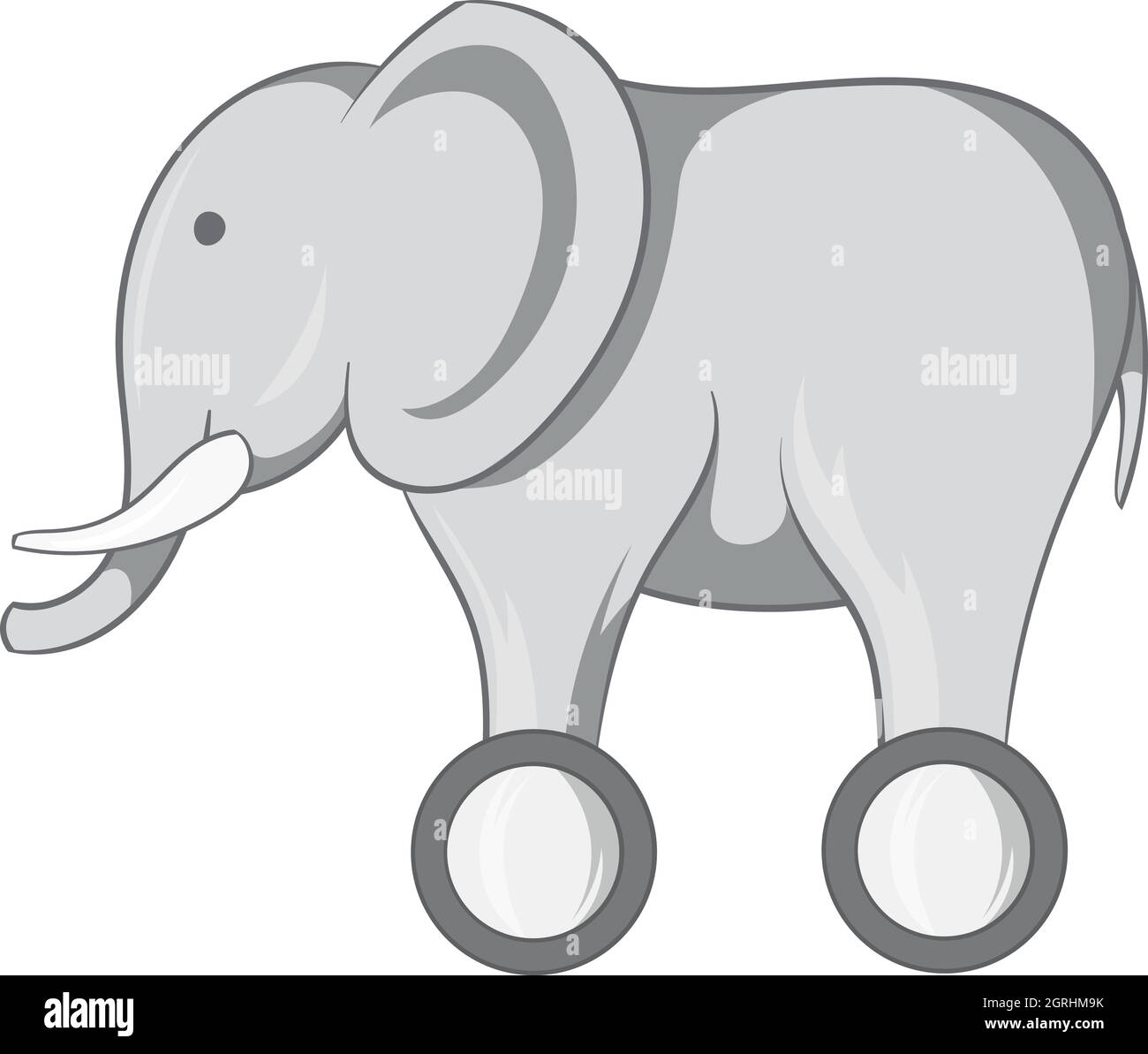Baby elephant cartoon icon vector hi-res stock photography and images ...