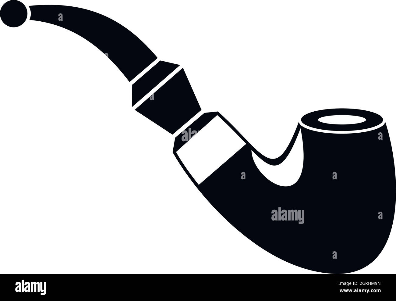 Wooden pipe icon, simple style Stock Vector Image & Art - Alamy