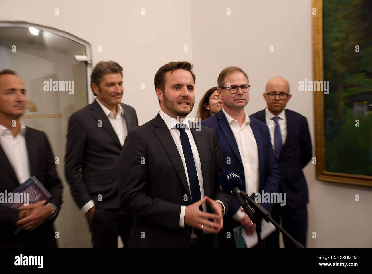 Copenhagen, Denmark.,01 October 2021, /Denmark ministrer for finance ...