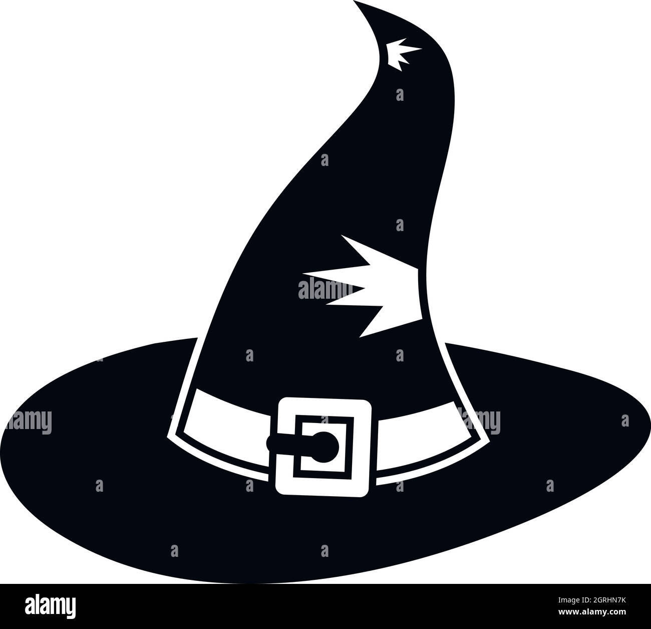 Witch hat icon in simple style Stock Vector Image & Art - Alamy