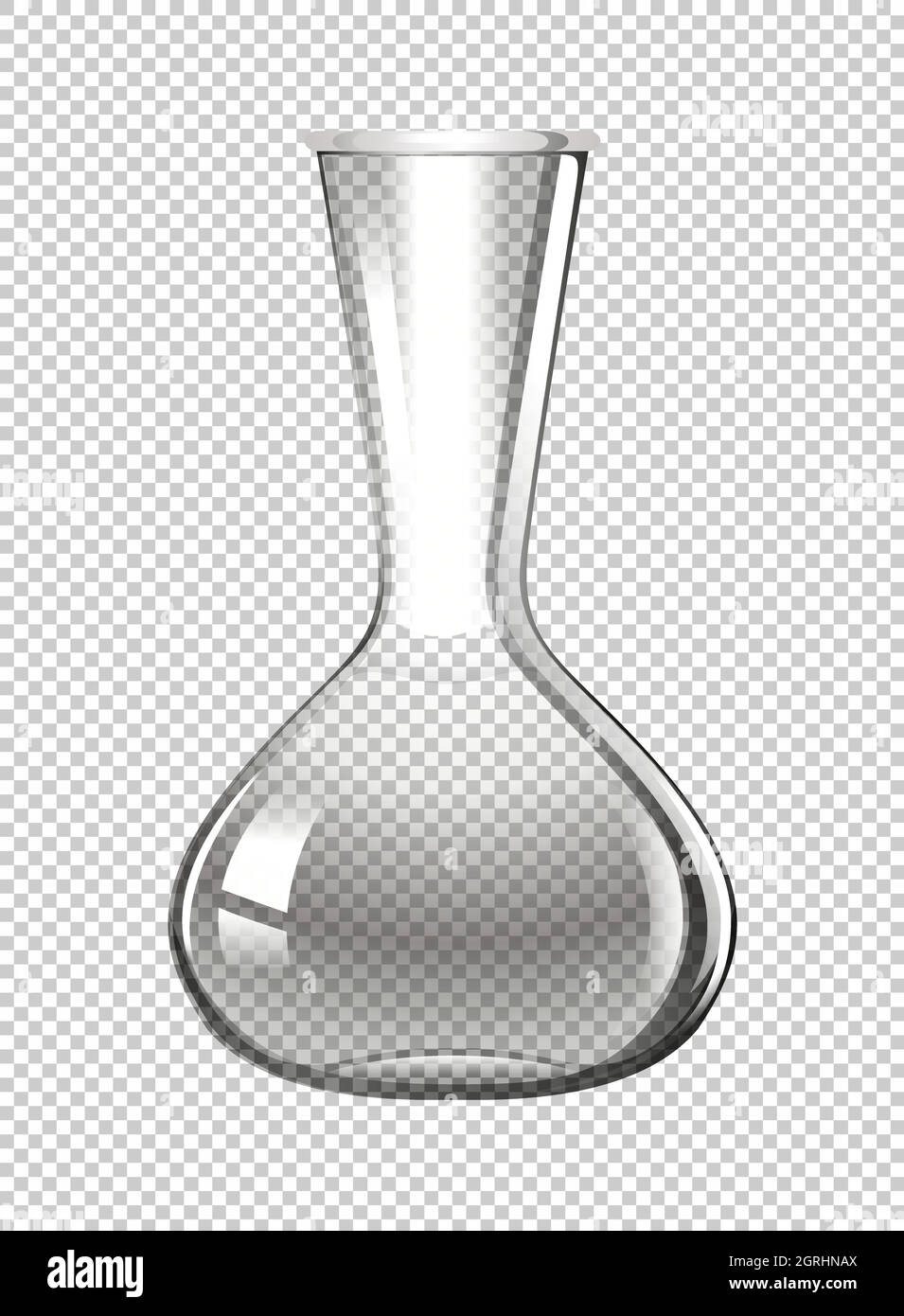 Glass beaker on transparent background Stock Vector Image & Art - Alamy
