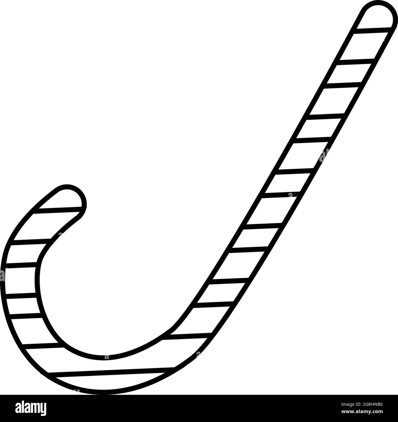 Outline candy cane Black and White Stock Photos & Images - Alamy