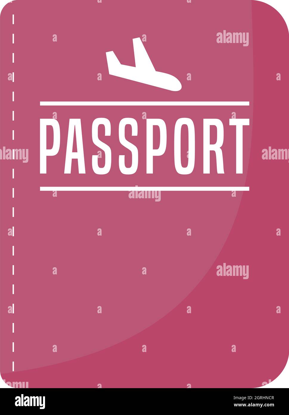 red passport icon Stock Vector Image & Art - Alamy