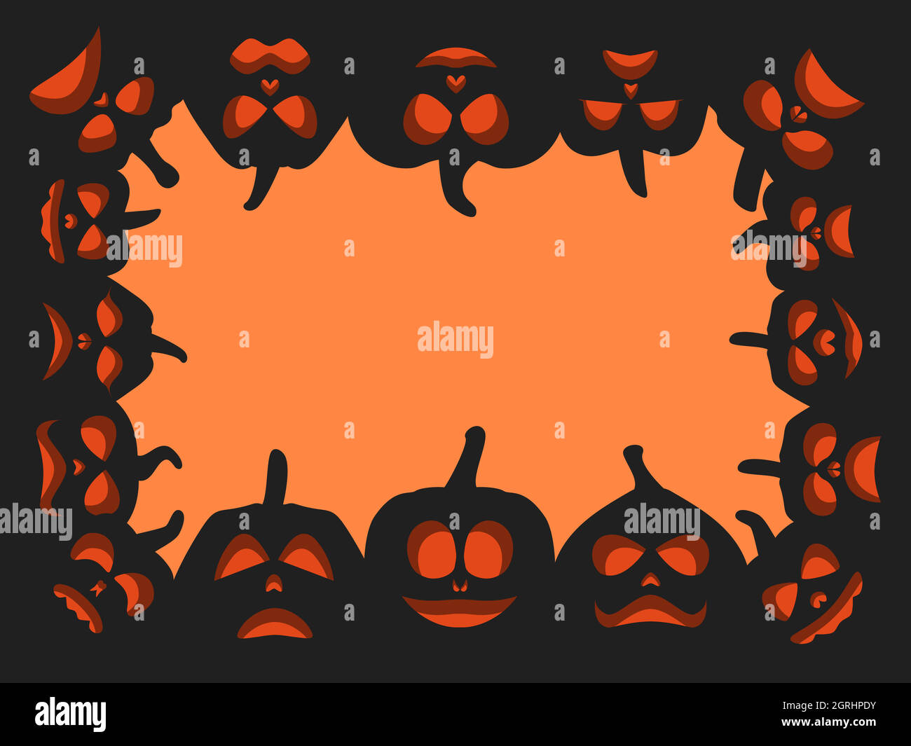 Halloween Pumpkin Border