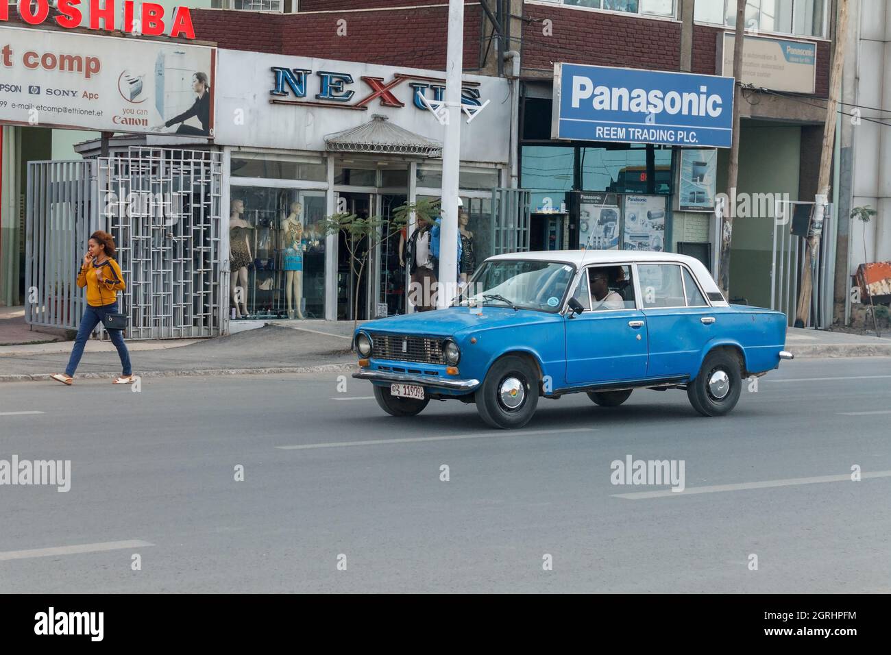 Old ethiopian taxi car hi-res stock photography and images - Alamy