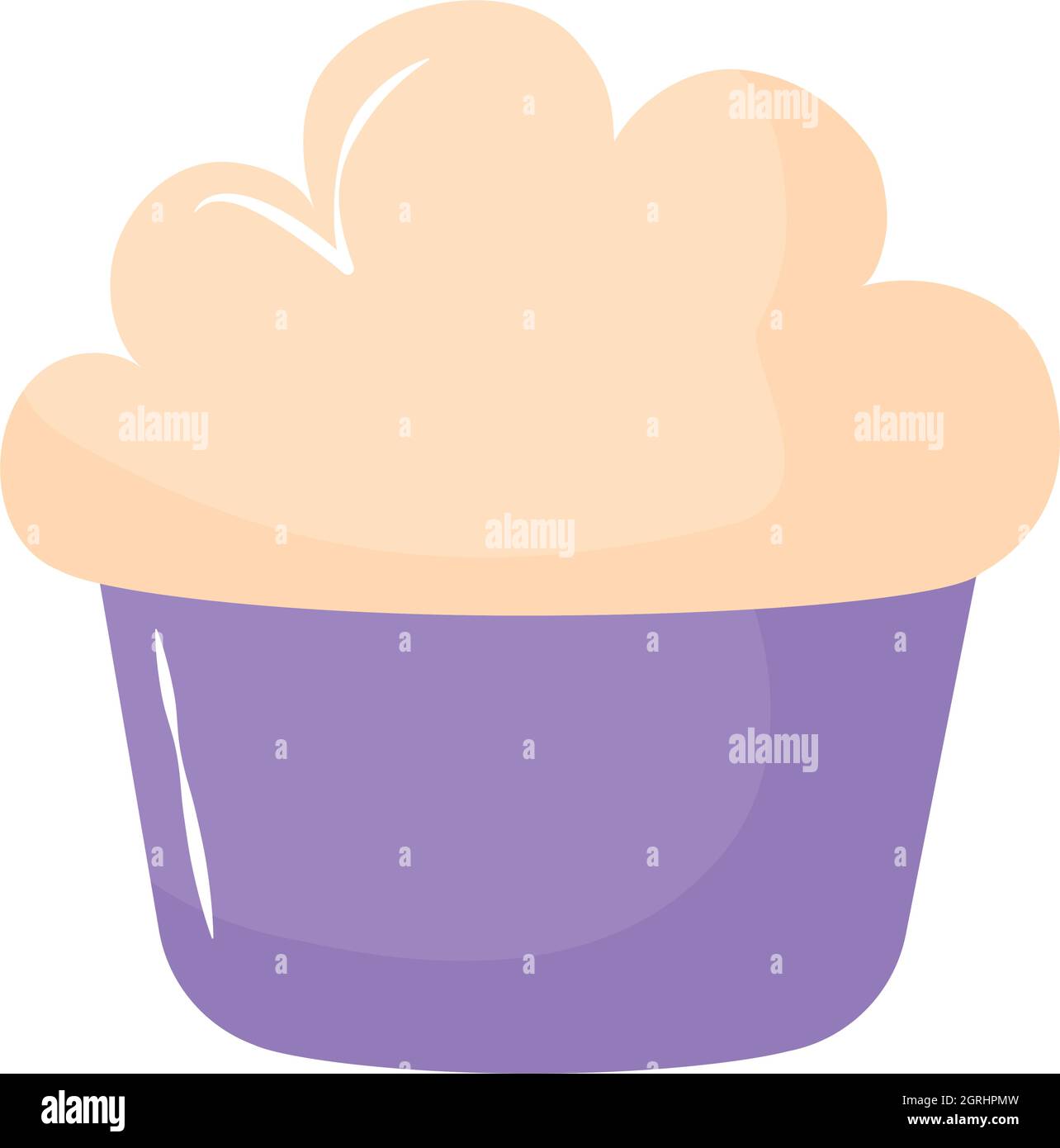 pretty yellow cupcake Stock Vector Image & Art - Alamy