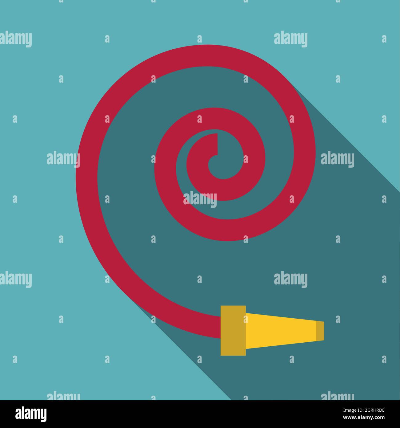 Hose icon, flat style Stock Vector Image & Art - Alamy