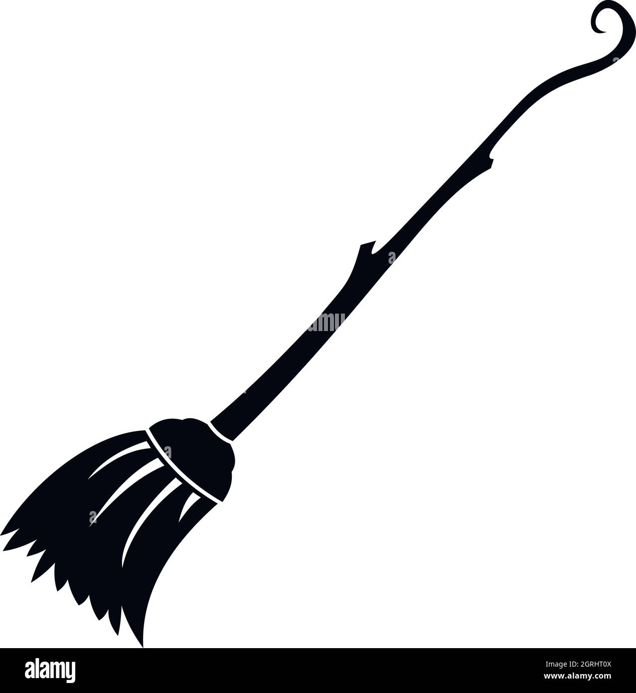 Cleaning broom icon simple hi-res stock photography and images - Alamy