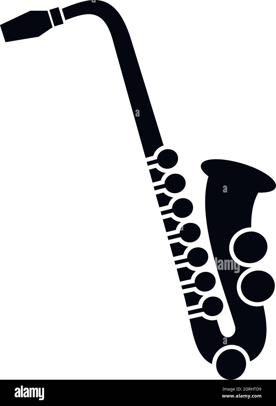 Saxophone icon music instrument vector hi-res stock photography and ...