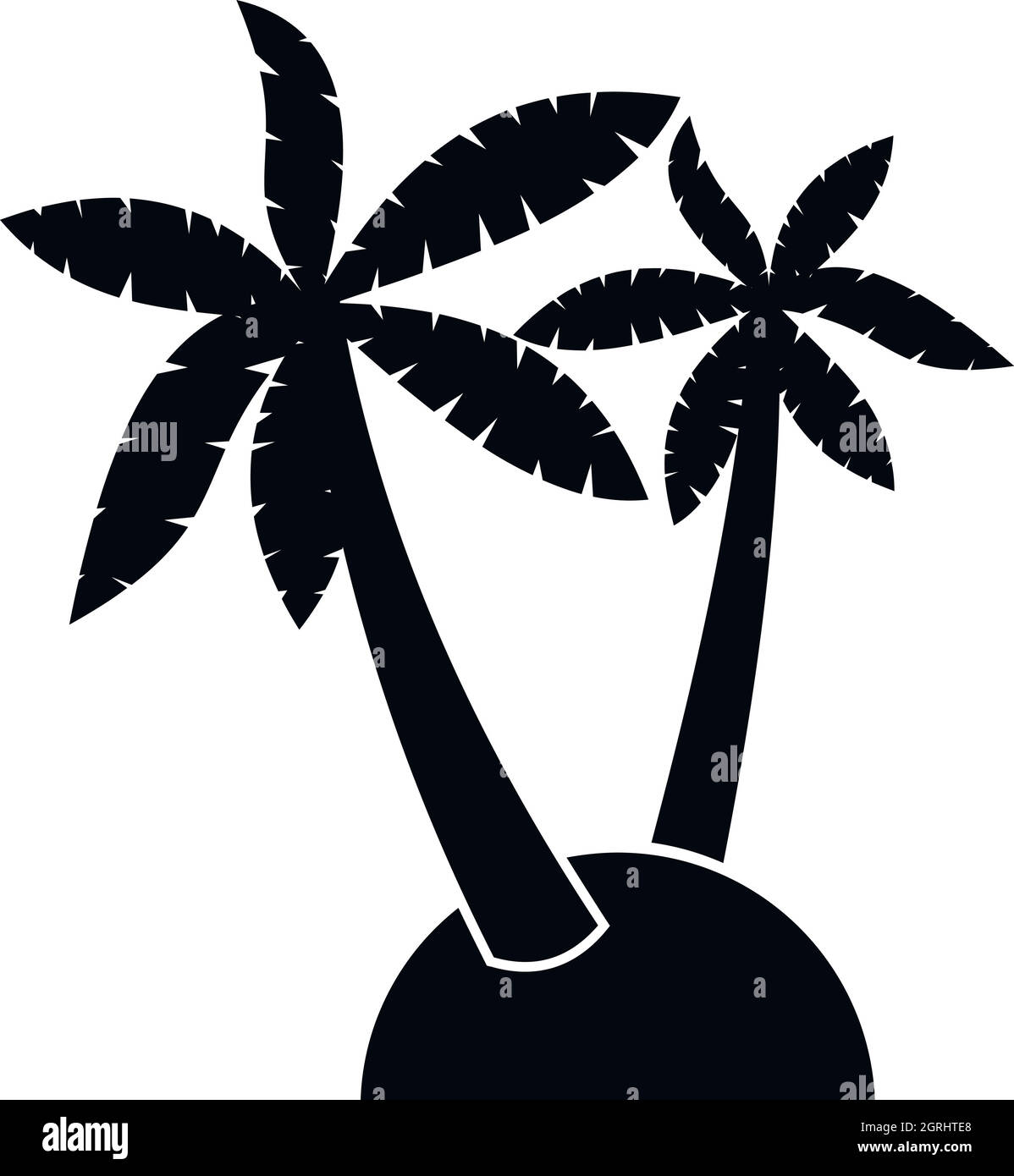 Palm trees icon, simple style Stock Vector Image & Art - Alamy