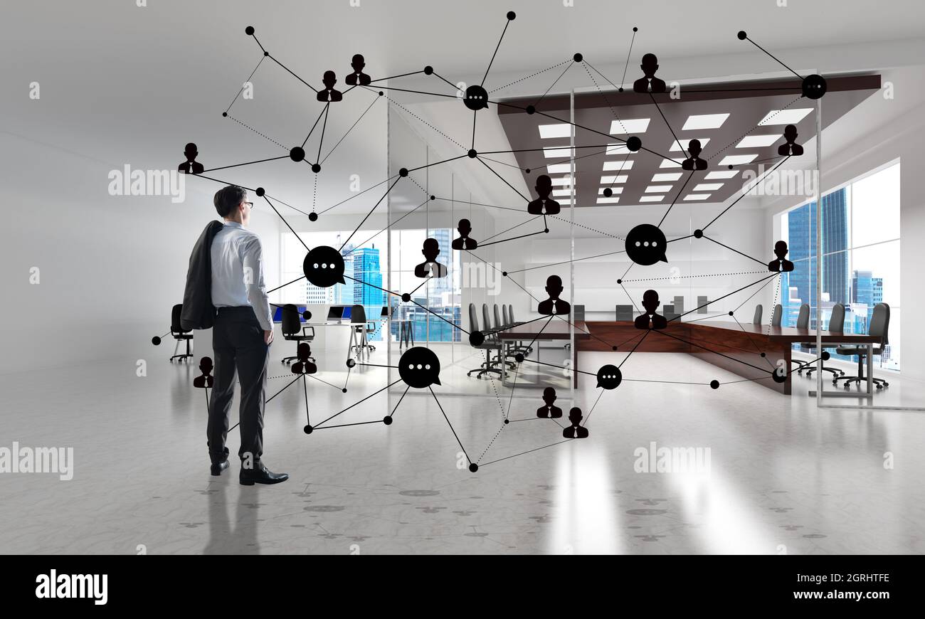 Networking and social communication concept as effective point for ...