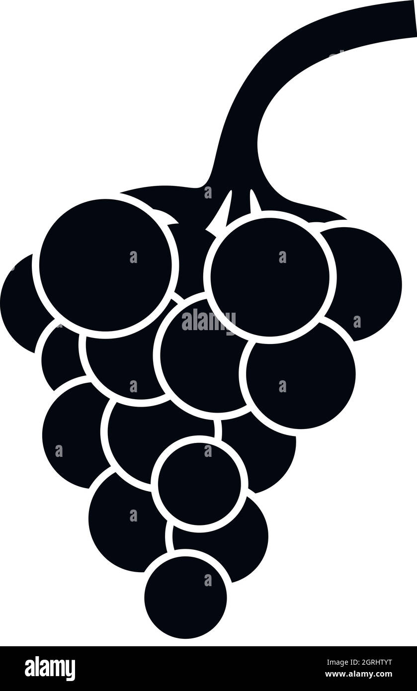 Grape branch icon, simple style Stock Vector Image & Art - Alamy