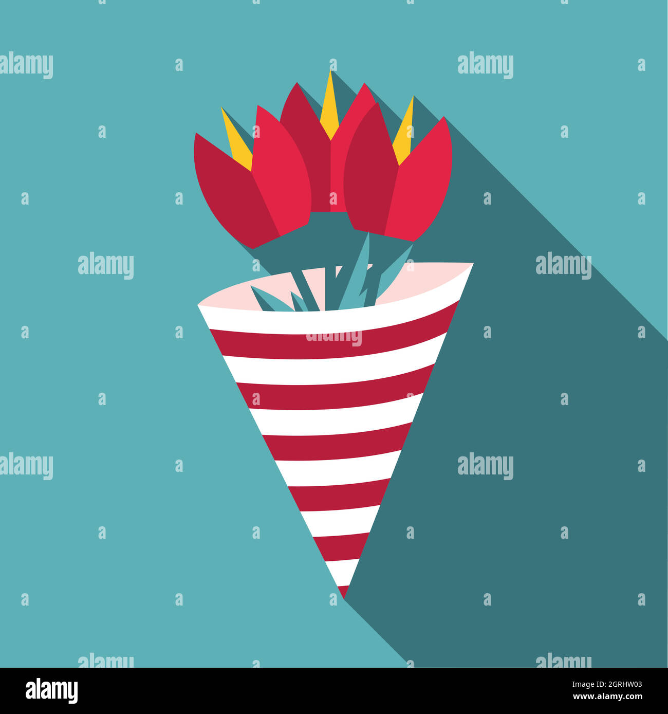 Floral bouquet icon Stock Vector Images - Alamy