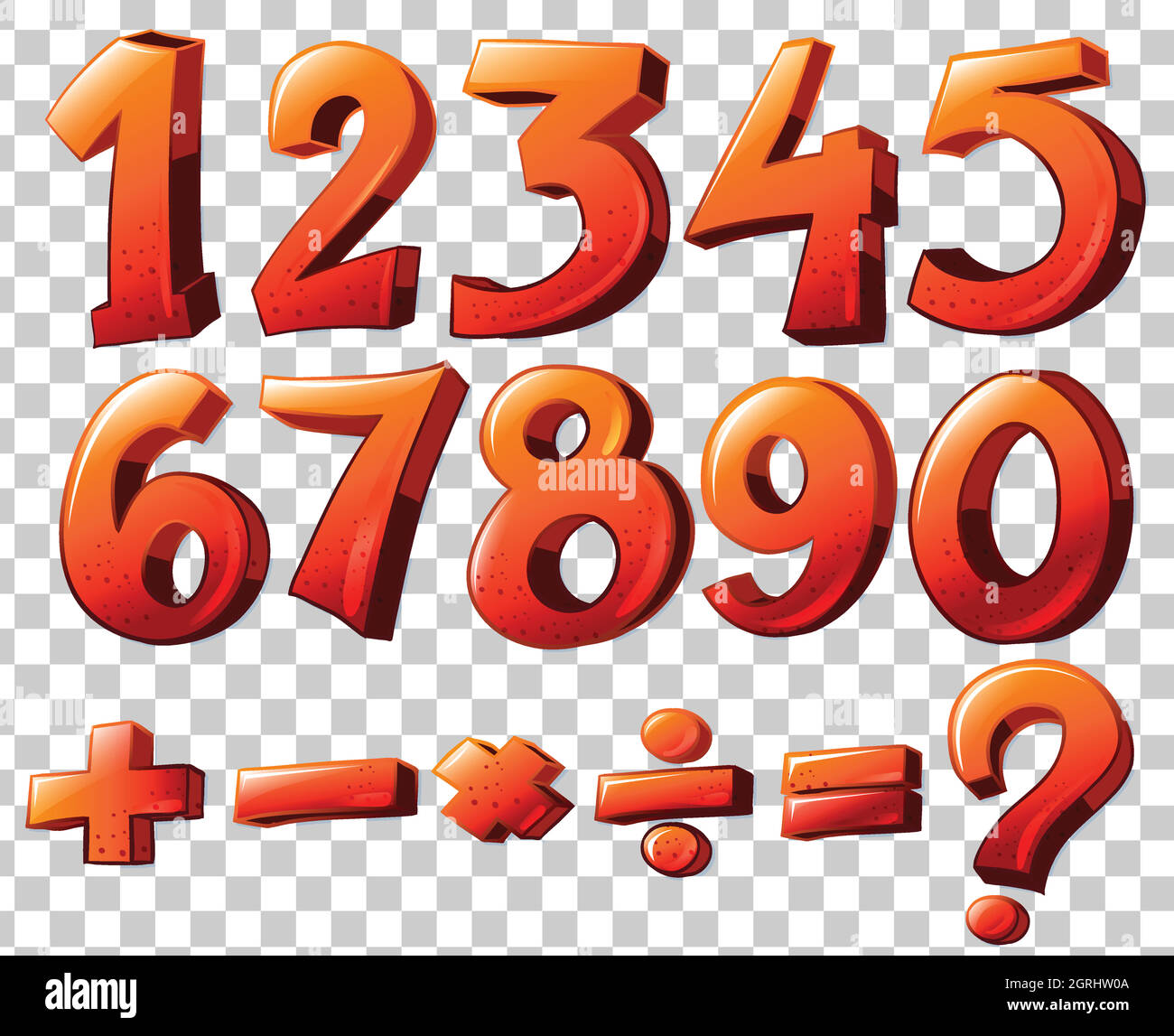 Four five six numbers Stock Vector Images - Alamy