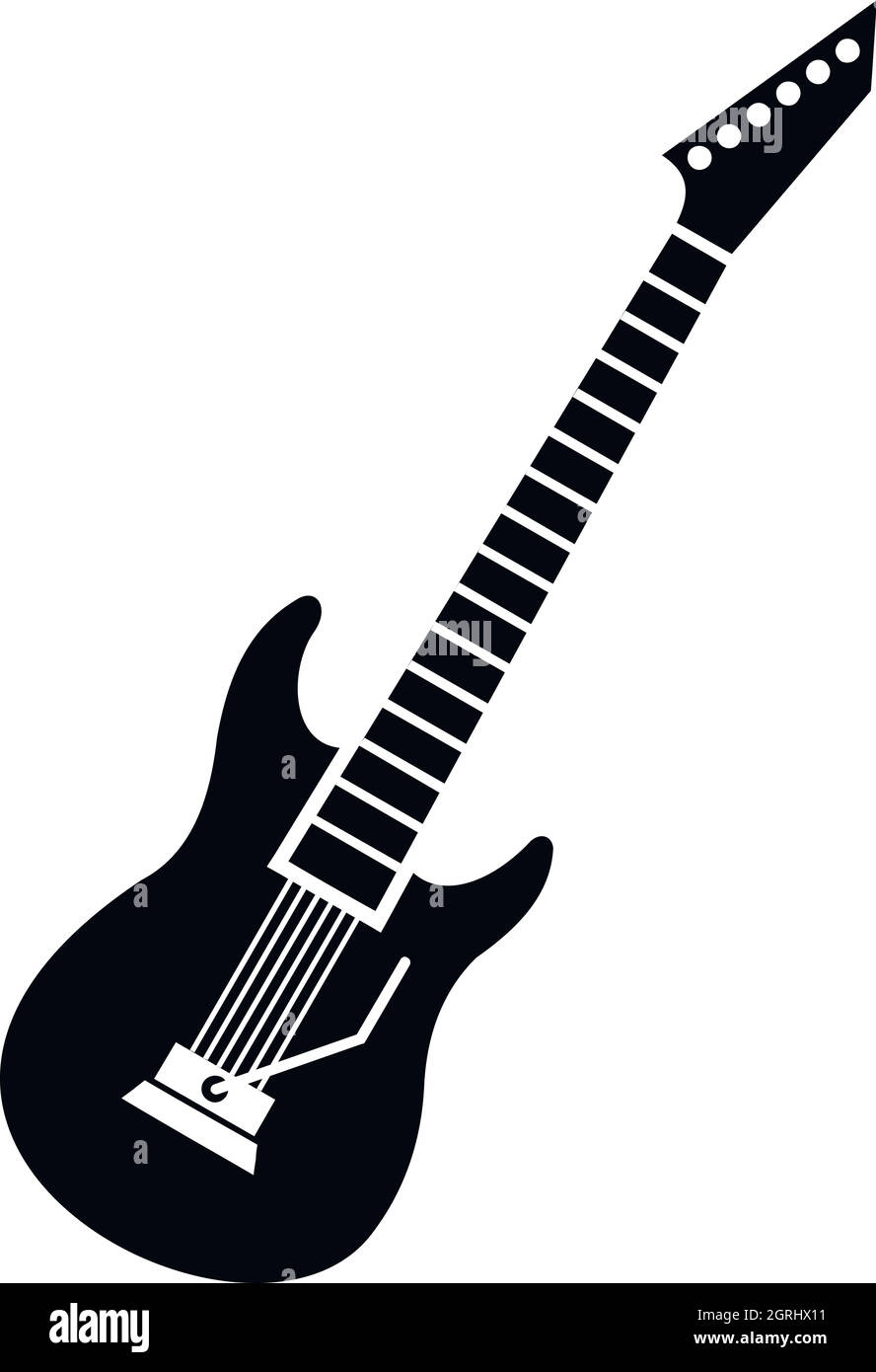 Electric guitar icon, simple style Stock Vector Image & Art - Alamy