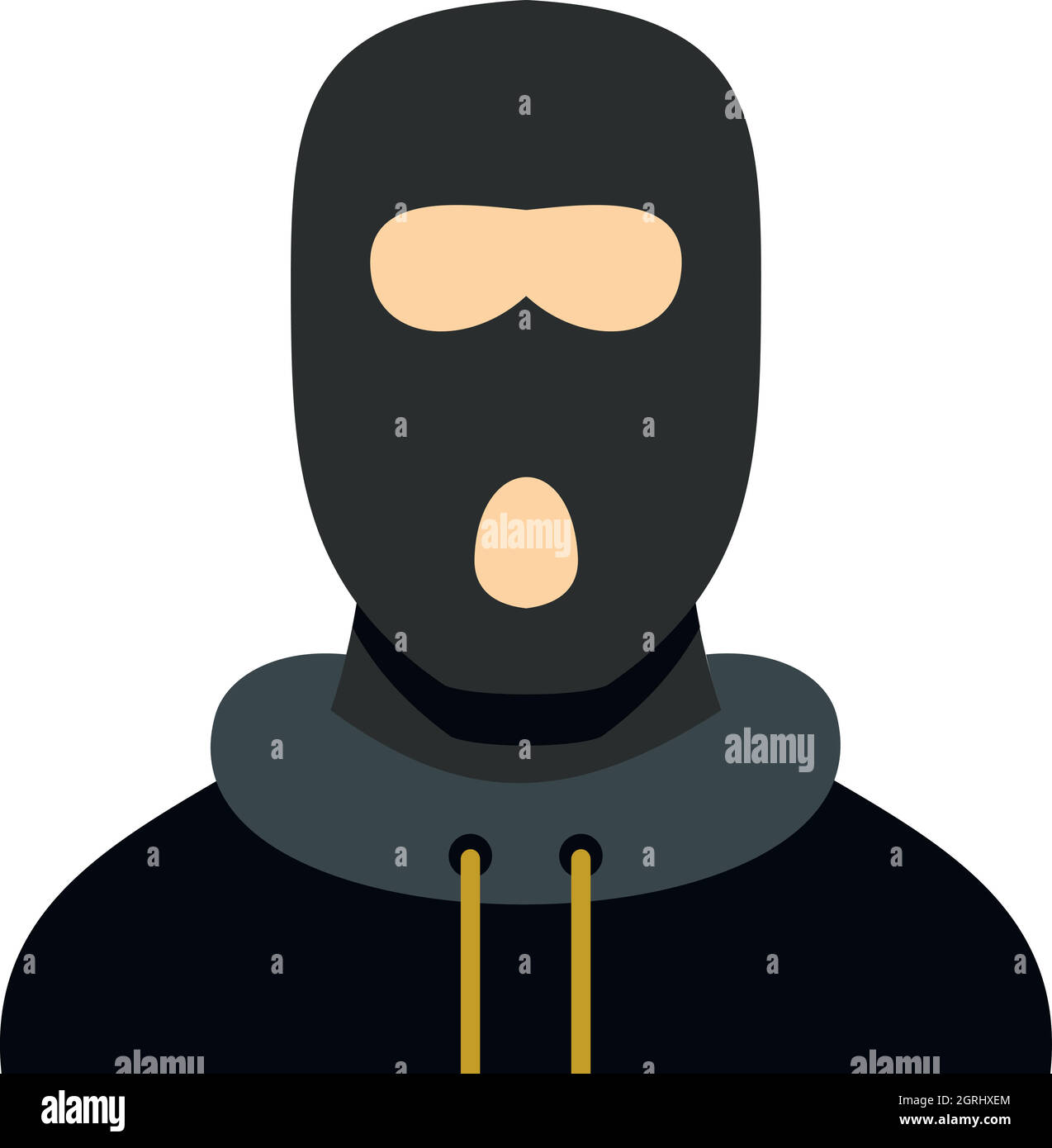Black and white masked person hi-res stock photography and images - Alamy
