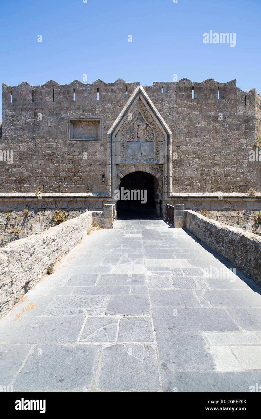 Gate of St John, Rhodes Old Town, Rhodes, Dodecanese Island Group ...