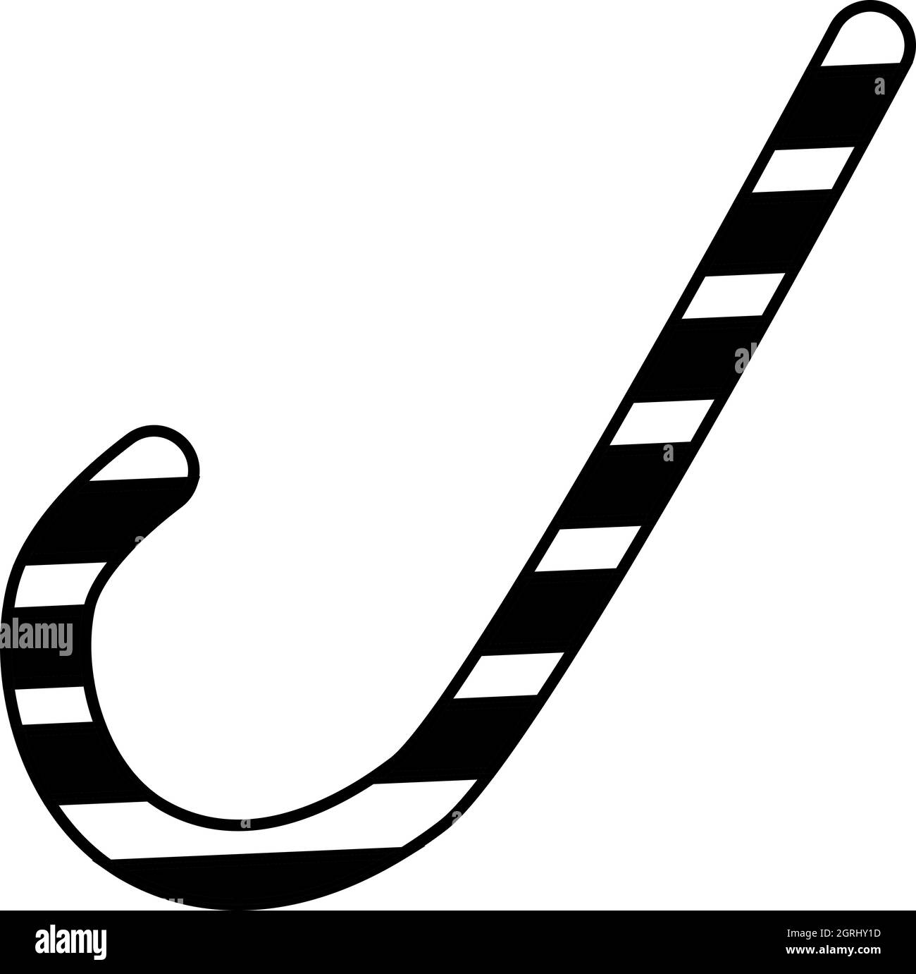 Candy cane simple vector Cut Out Stock Images & Pictures - Alamy