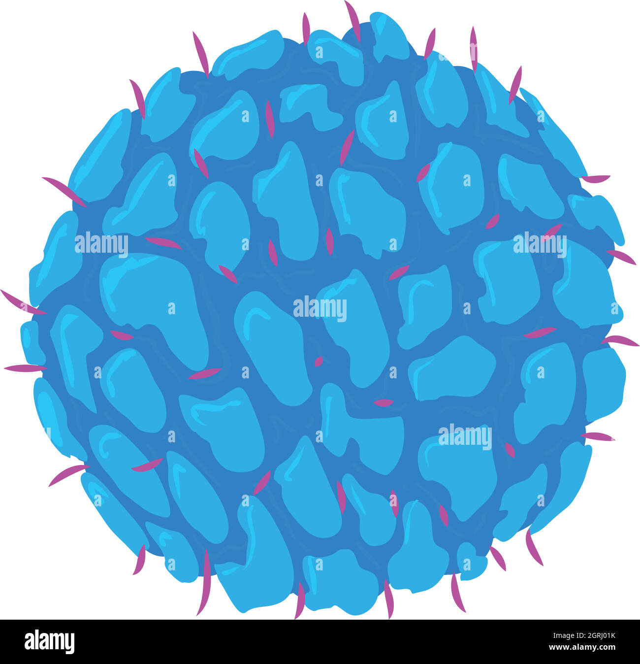 Cartoon germ disease molecule Stock Vector Images - Alamy