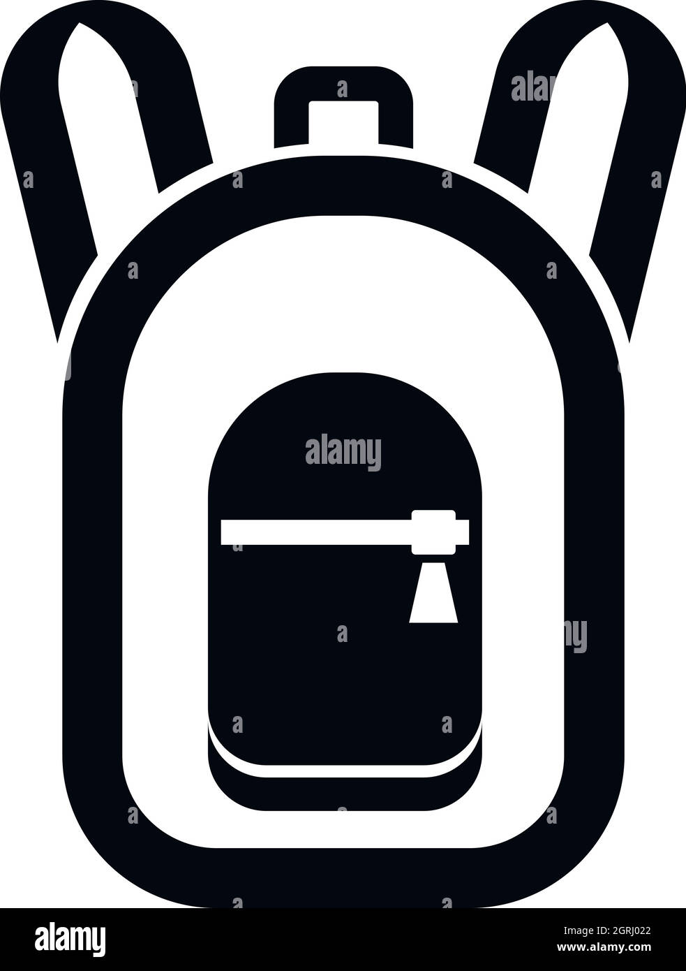 Backpack icon in simple style Stock Vector Image & Art - Alamy