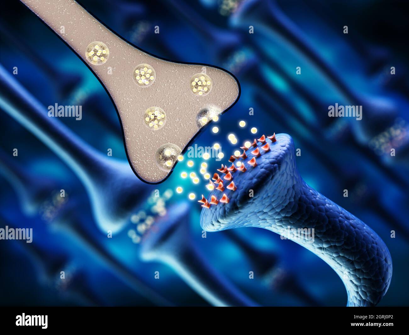 3D illustration of brain neurons. 3D illustration Stock Photo - Alamy