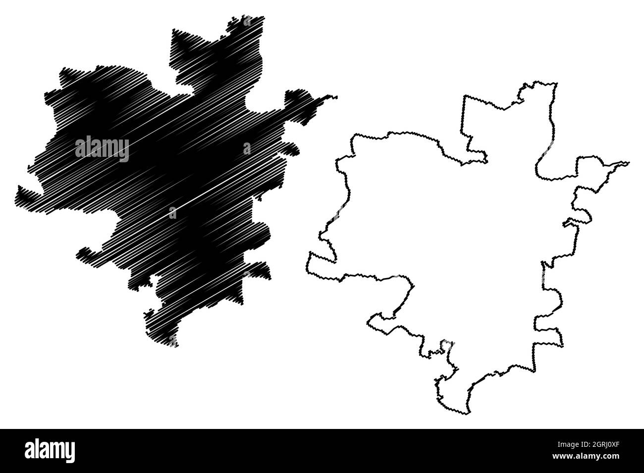 Hyderabad vector map hi-res stock photography and images - Alamy