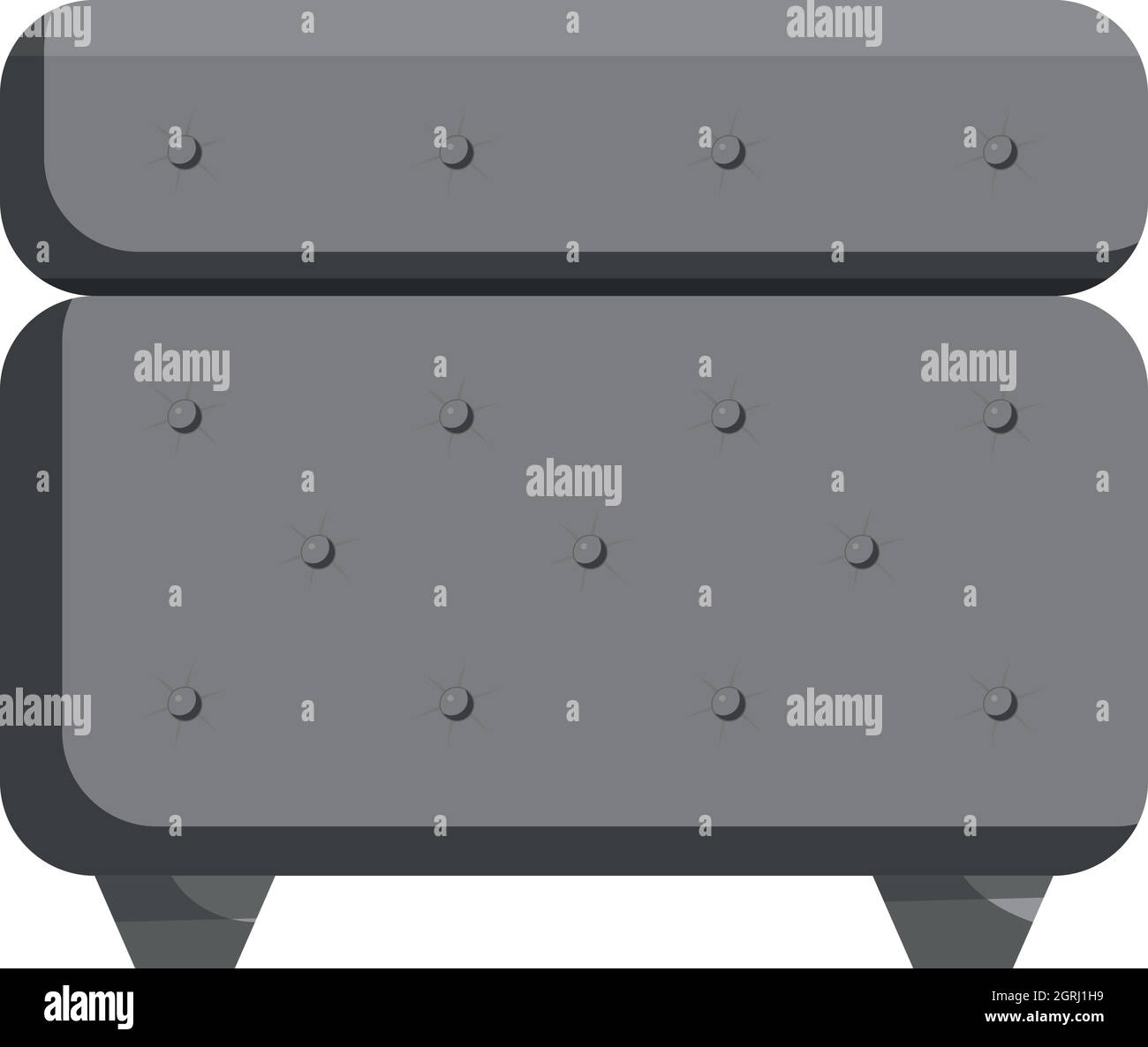 Padded stool icon, black monochrome style Stock Vector Image & Art - Alamy