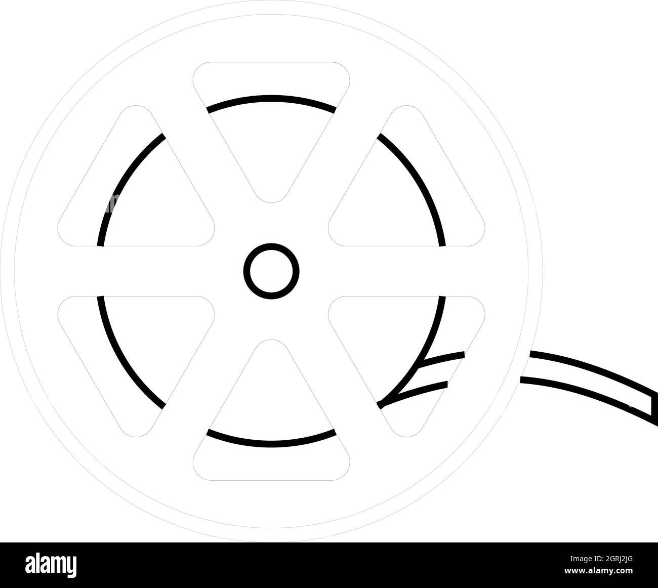 Reel icon, outline style Stock Vector Image & Art - Alamy