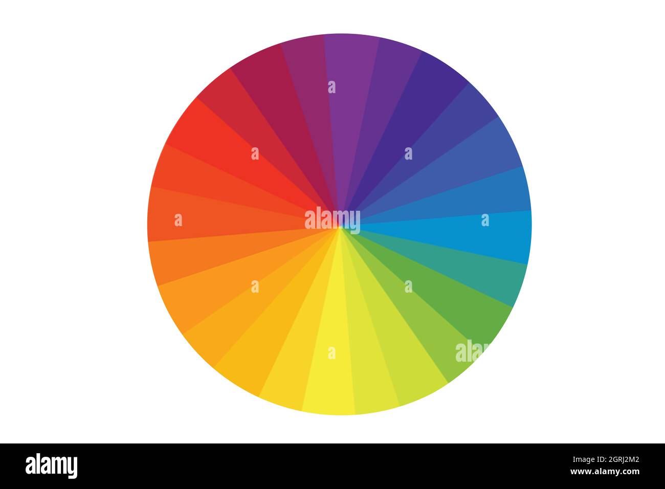 Color Wheel Isolated In The White Background Stock Photo Alamy