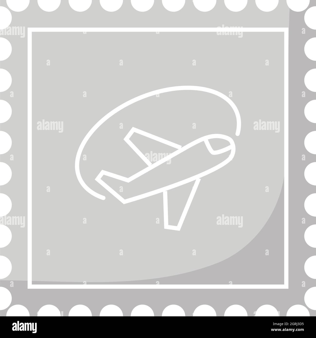 gray airplane stamp Stock Vector Image & Art - Alamy