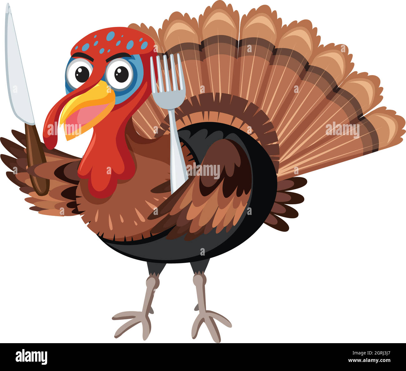 Holding knife fork Cut Out Stock Images & Pictures - Alamy