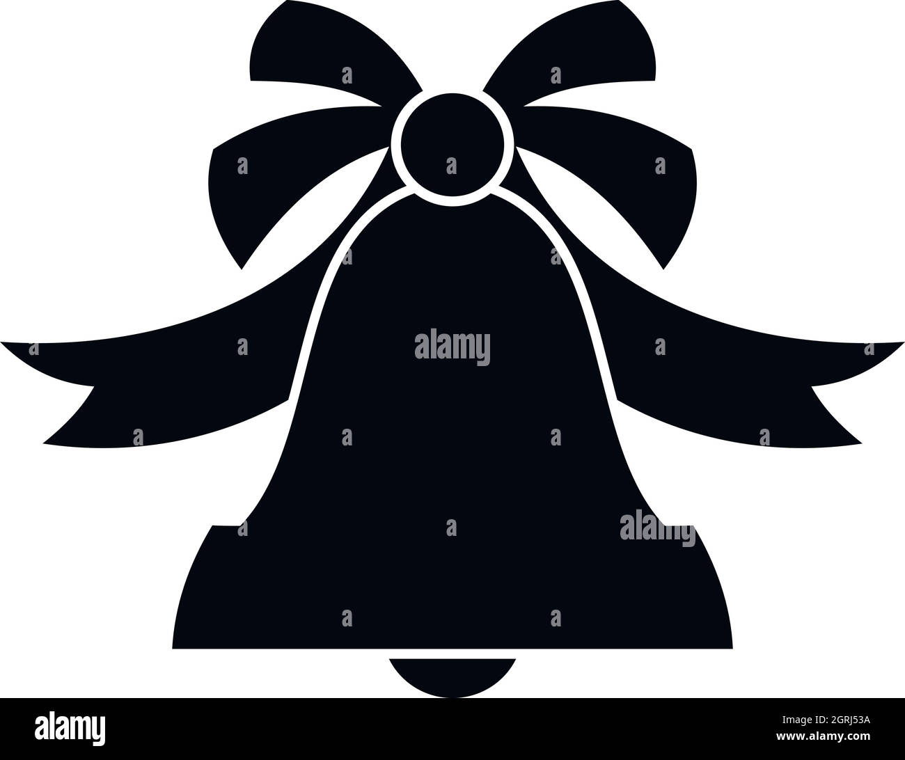 Bell icon in simple style Stock Vector Image & Art - Alamy