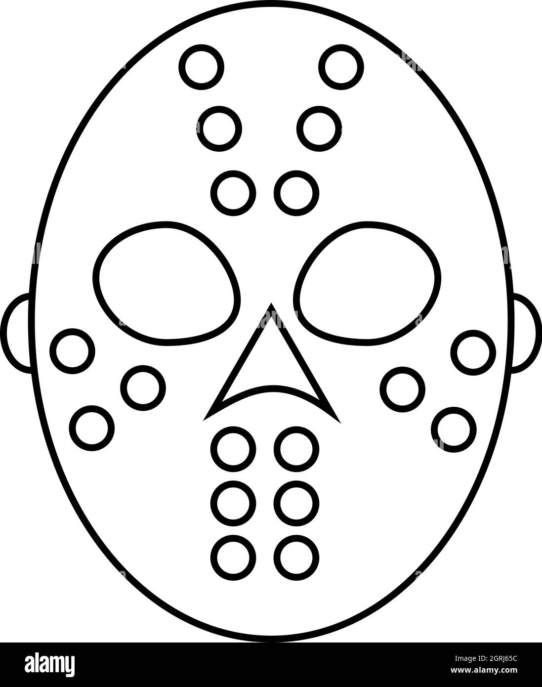Jason Mask Coloring Pages